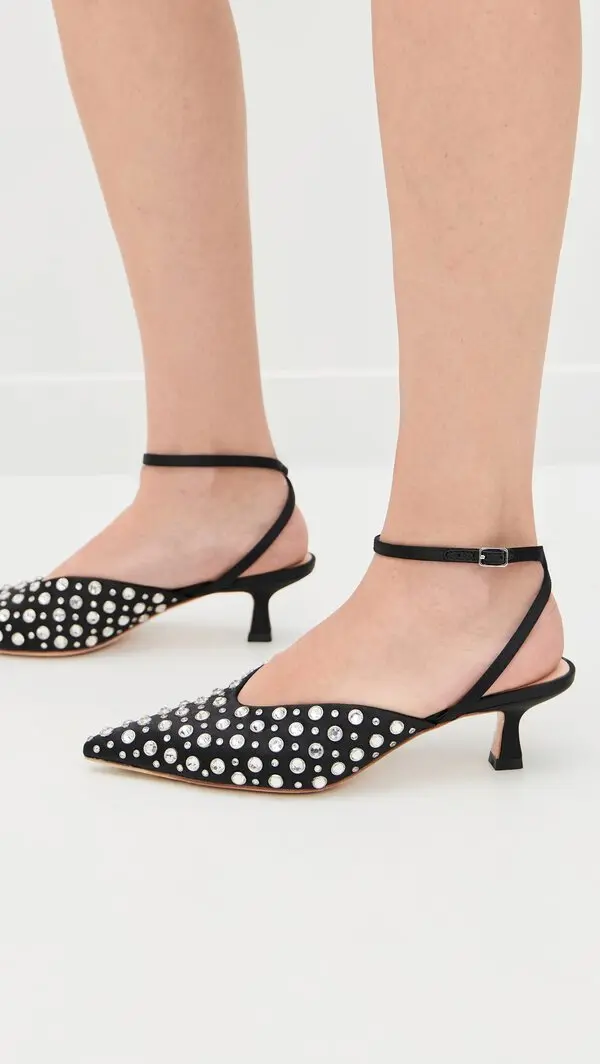 LOEFFLER RANDALL Rio Smocked Kitten Heels