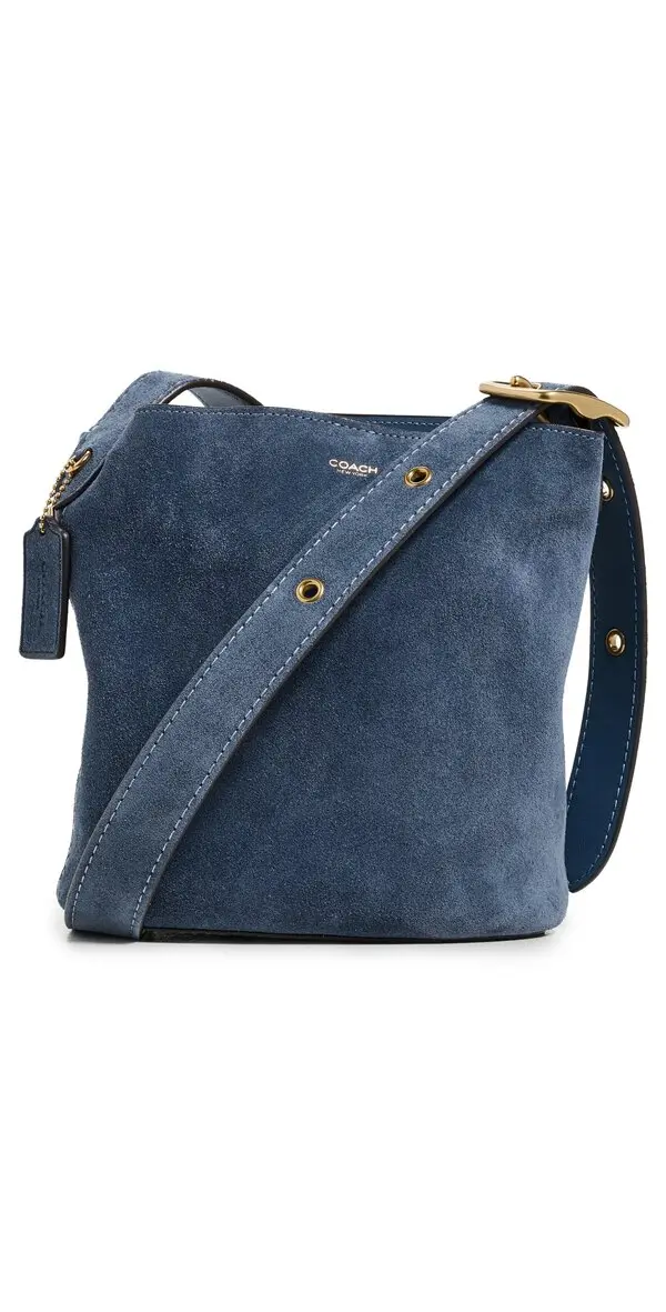 COACH Suede Bleecker Bucket Bag