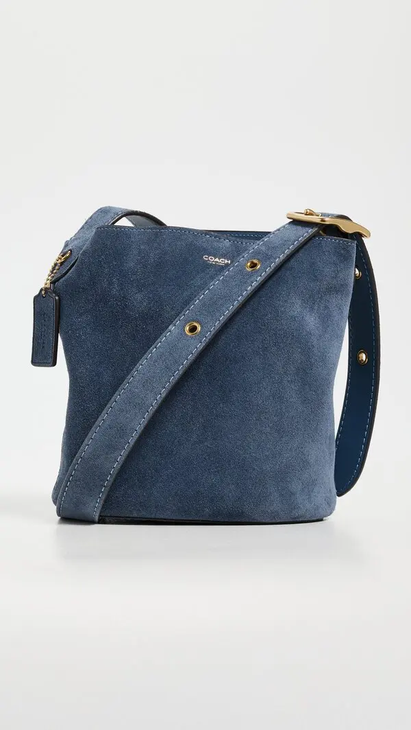 COACH Suede Bleecker Bucket Bag