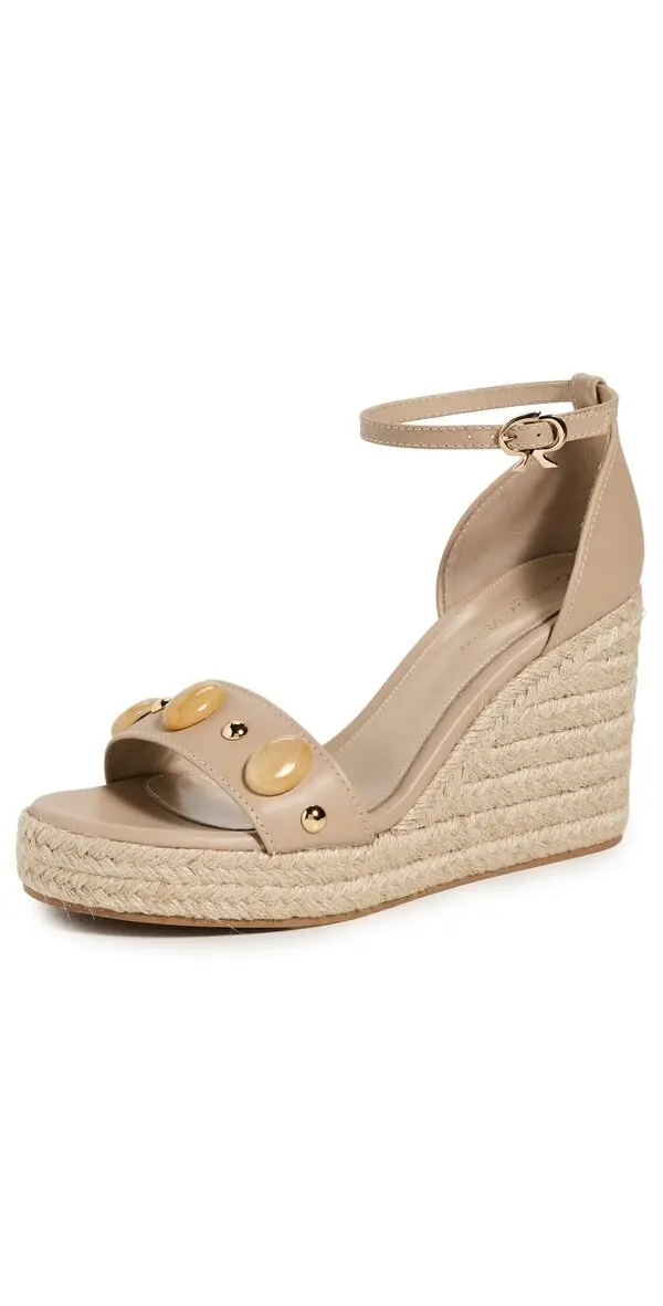 GIANVITO ROSSI Calf Wedges - Sand