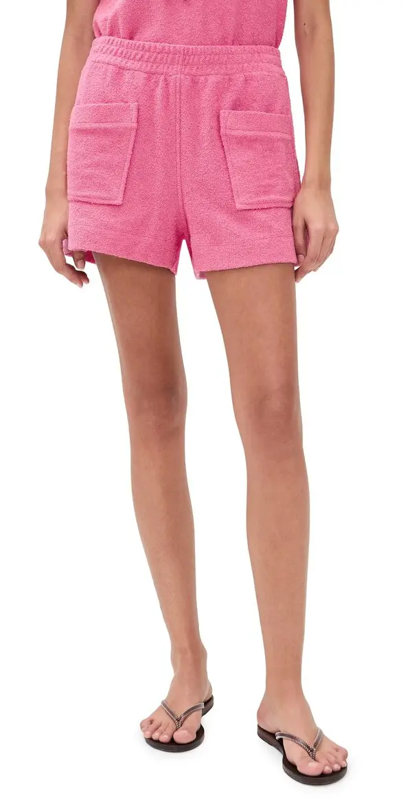 Tanya Taylor Mare Terry Cloth Shorts