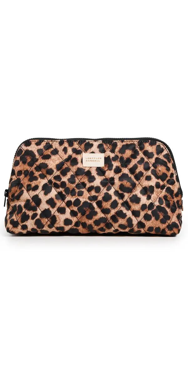 LOEFFLER RANDALL Frances Leopard Cosmetic Pouch