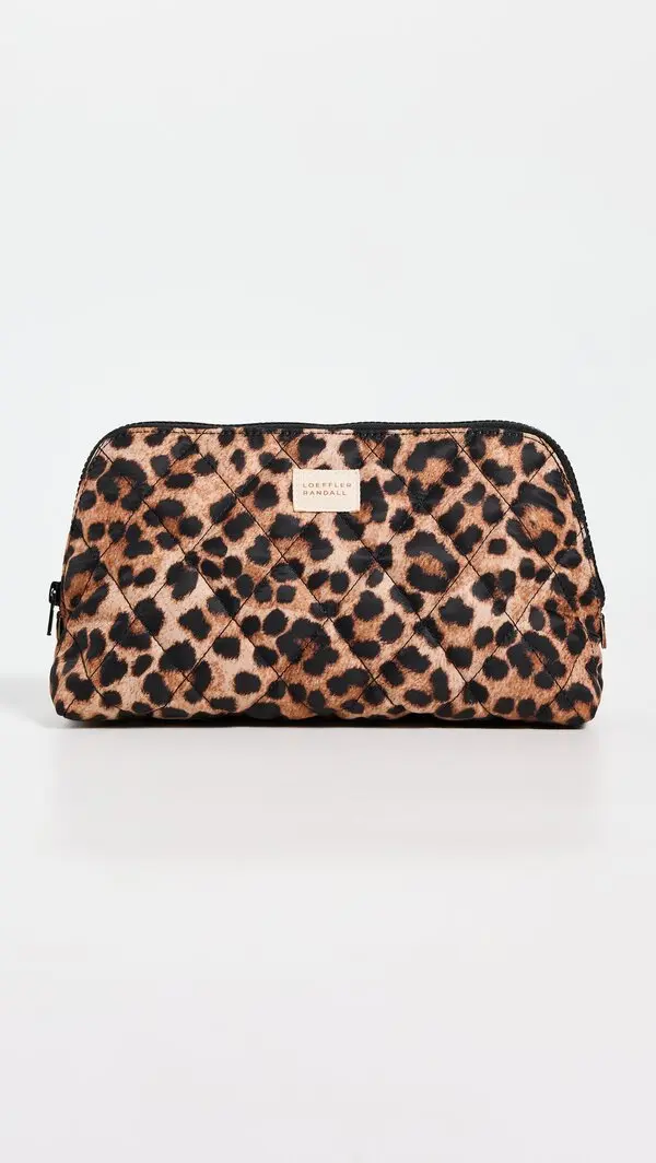 LOEFFLER RANDALL Frances Leopard Cosmetic Pouch
