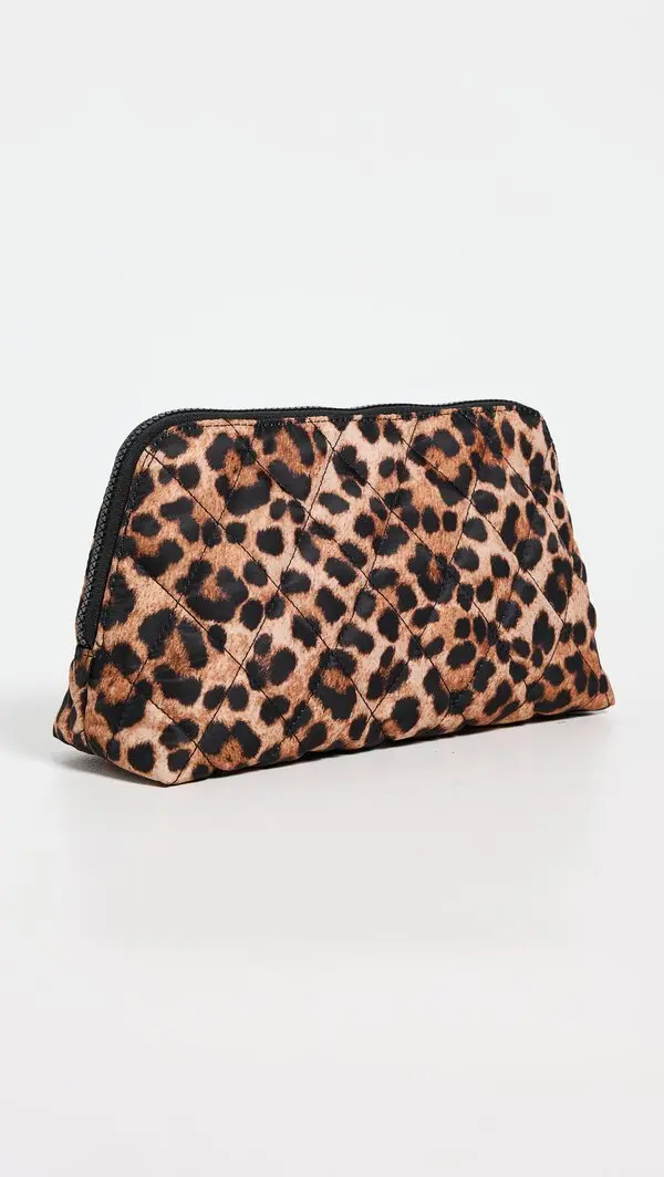 LOEFFLER RANDALL Frances Leopard Cosmetic Pouch