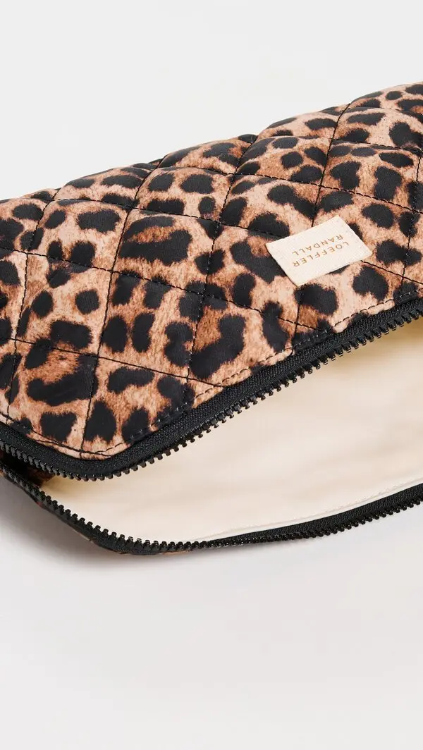 LOEFFLER RANDALL Frances Leopard Cosmetic Pouch