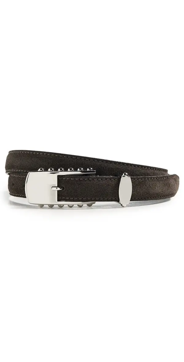 Altuzarra Elongated Studded Buckle Belt - Burnt Cypress