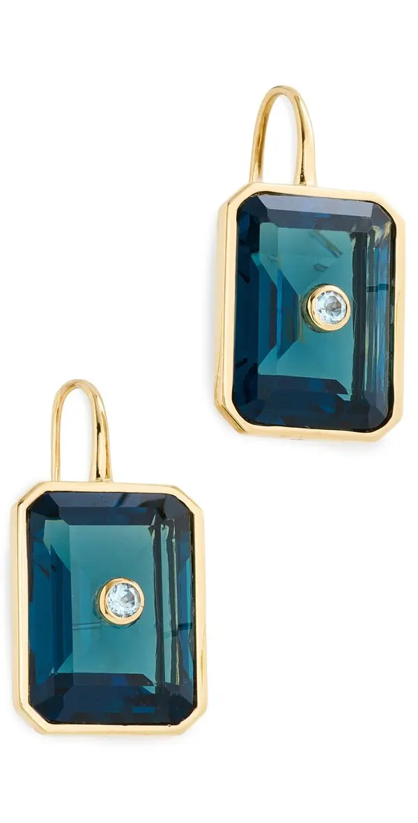 LIZZIE FORTUNATO Tile Dangle Earrings - Blue