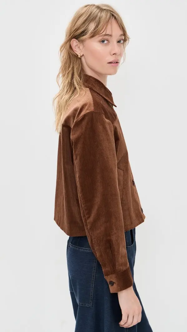 Theory Yoke Corduroy Shirt Jacket