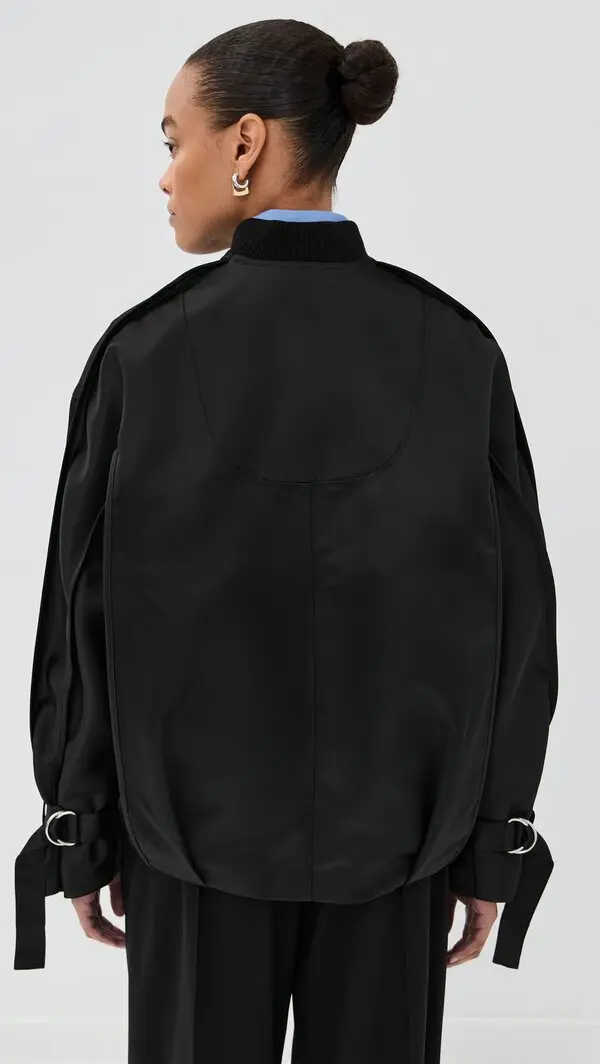 Co Satin Bomber Jacket