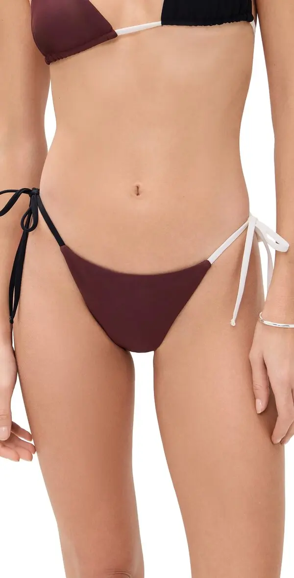 Mikoh Veda Bikini Bottoms - Bordeaux