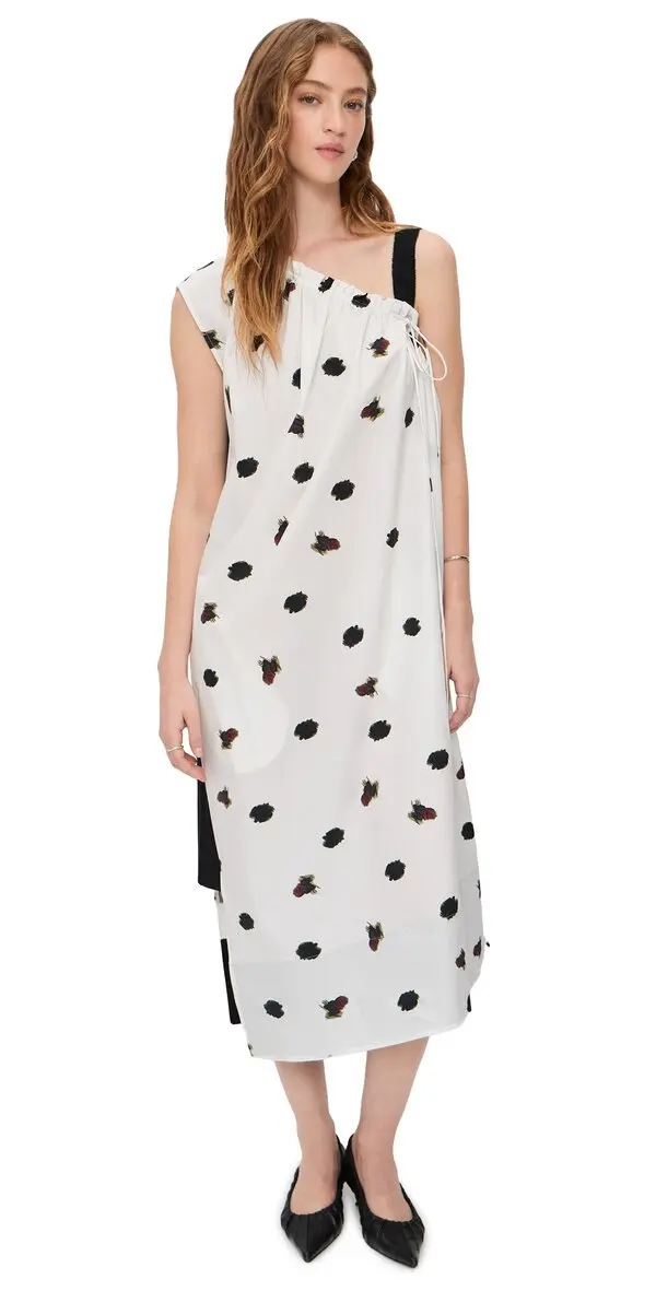 LEE MATHEWS Leila Polka-dot Print Dress