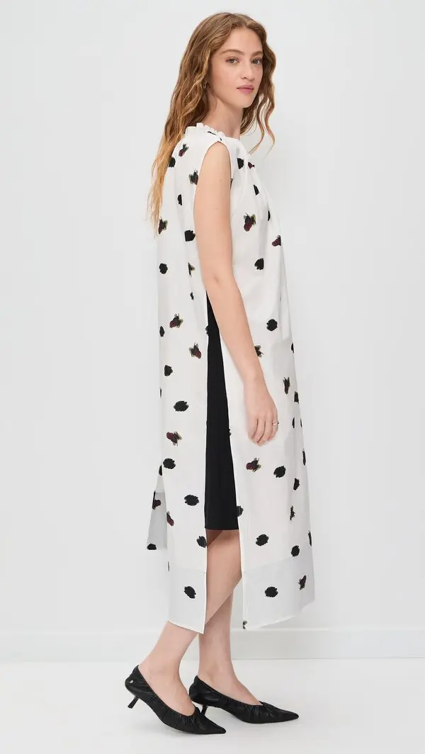 LEE MATHEWS Leila Polka-dot Print Dress