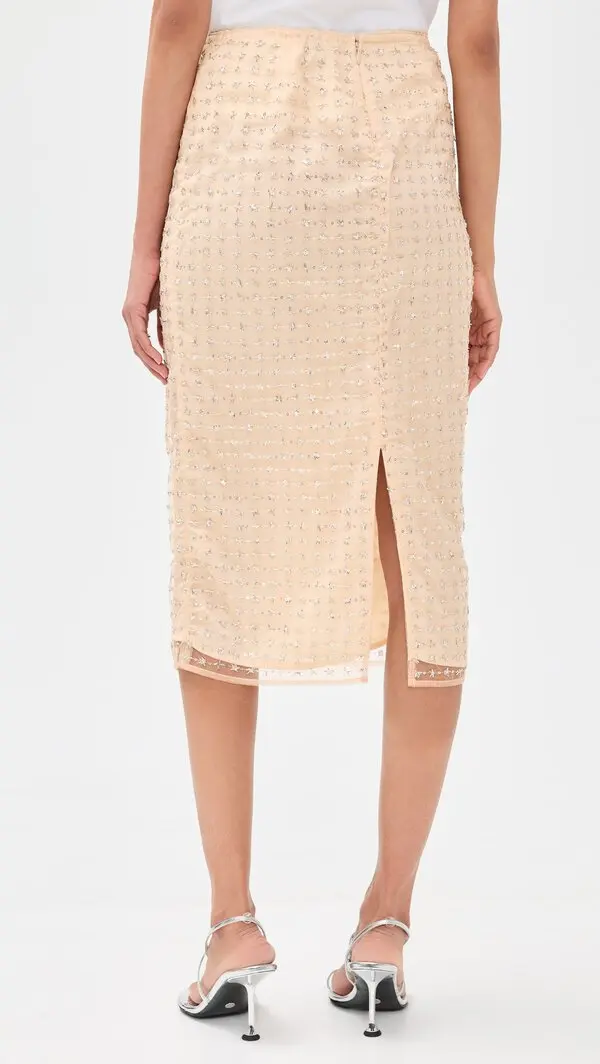 Staud Casey Sequin-embellished Skirt