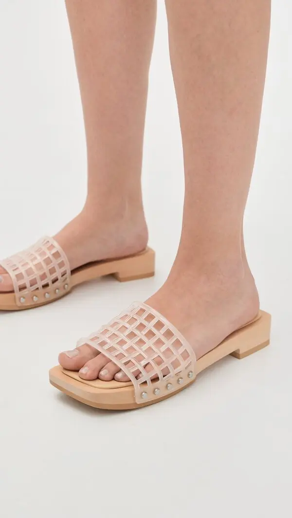 Vince Barbara Jelly Sandals - Clear