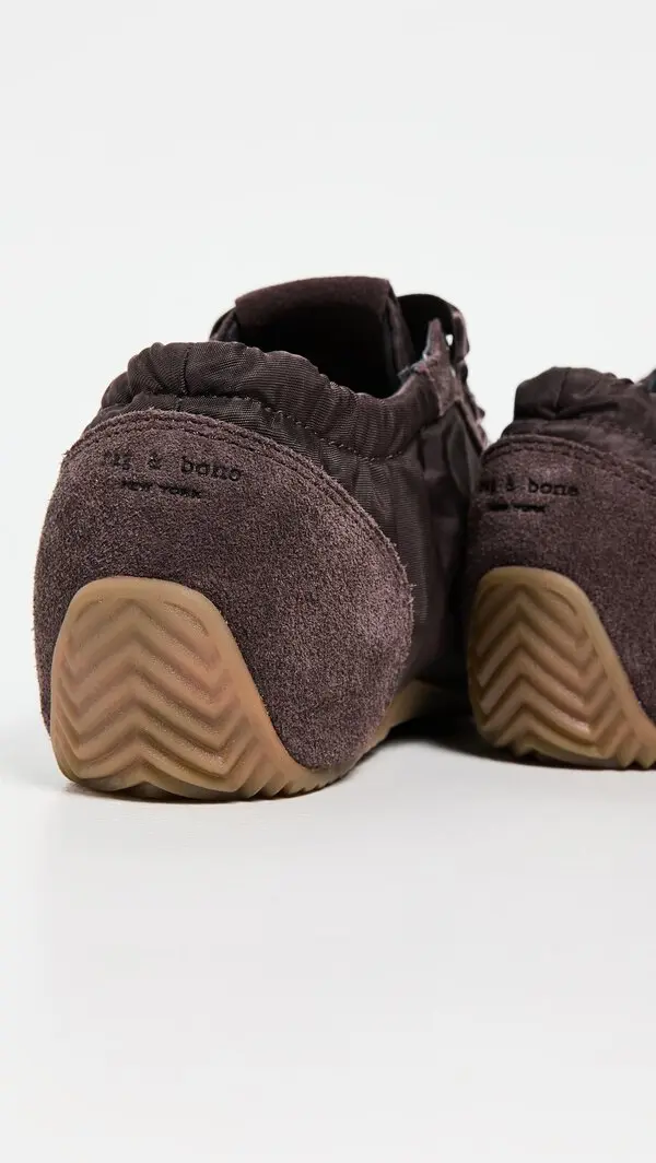 Rag & Bone Emilee Suede Ballet Runner Sneakers - Mocha