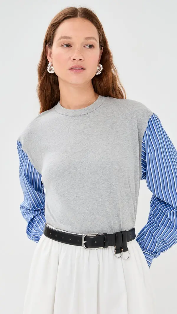 MERYLL ROGGE Shirting Sleeves T-shirt