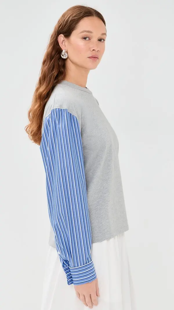 MERYLL ROGGE Shirting Sleeves T-shirt