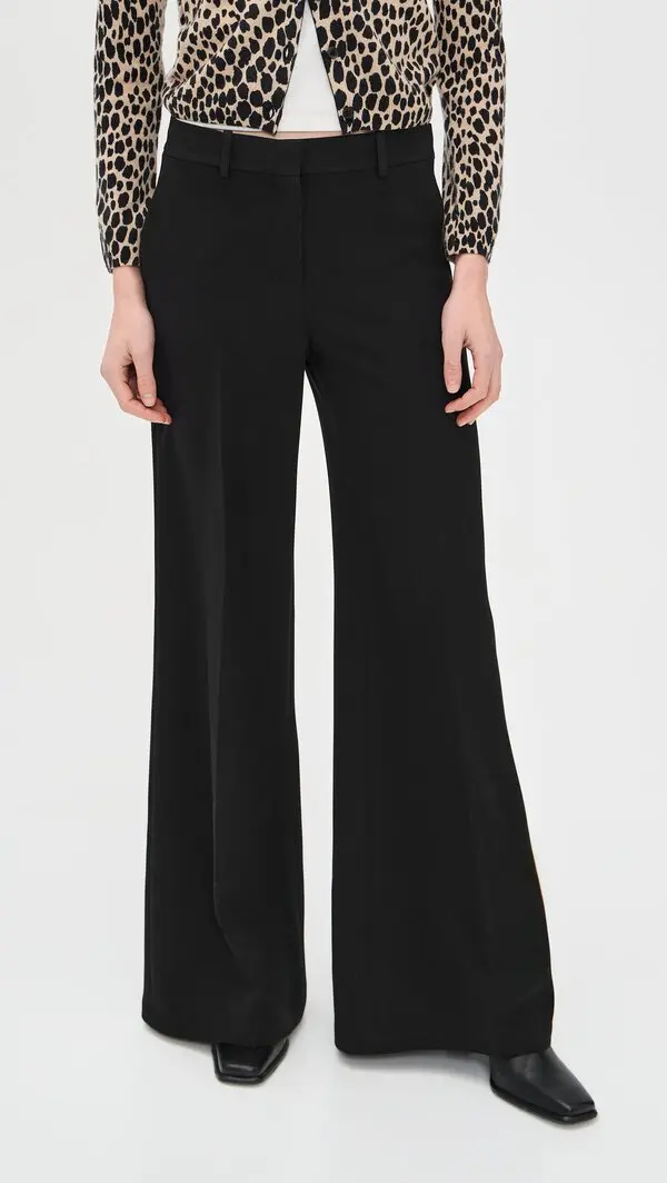 Theory Fluid Flare Pants - Black