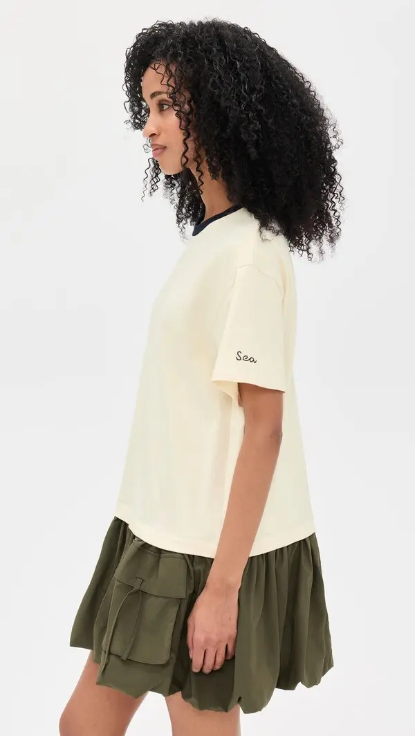 Sea Hester Solid Combo Tee Dress
