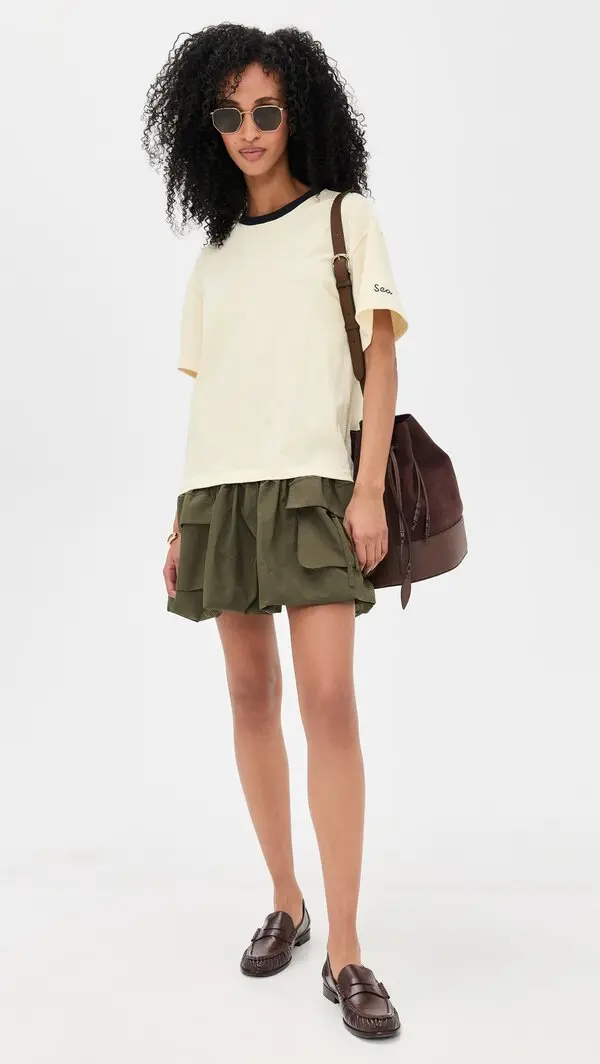Sea Hester Solid Combo Tee Dress