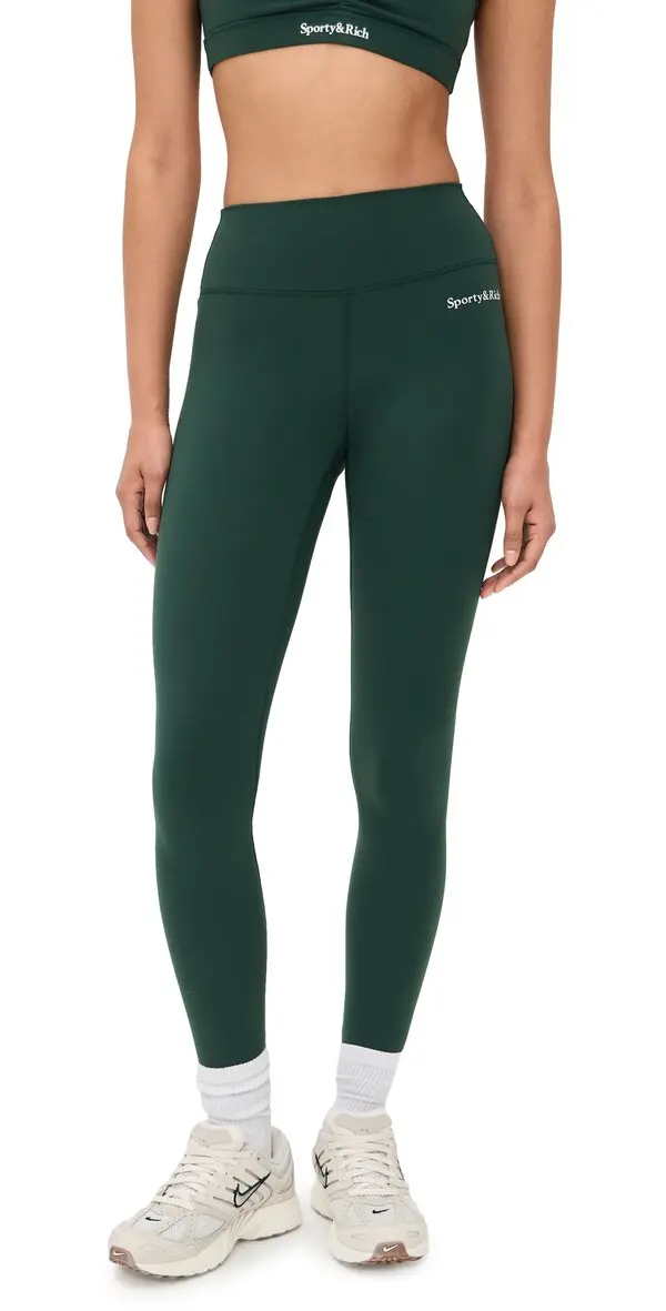 SPORTY & RICH Serif Logo Leggings