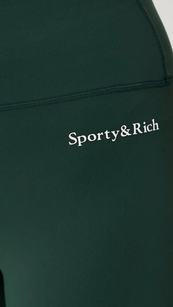 SPORTY & RICH Serif Logo Leggings