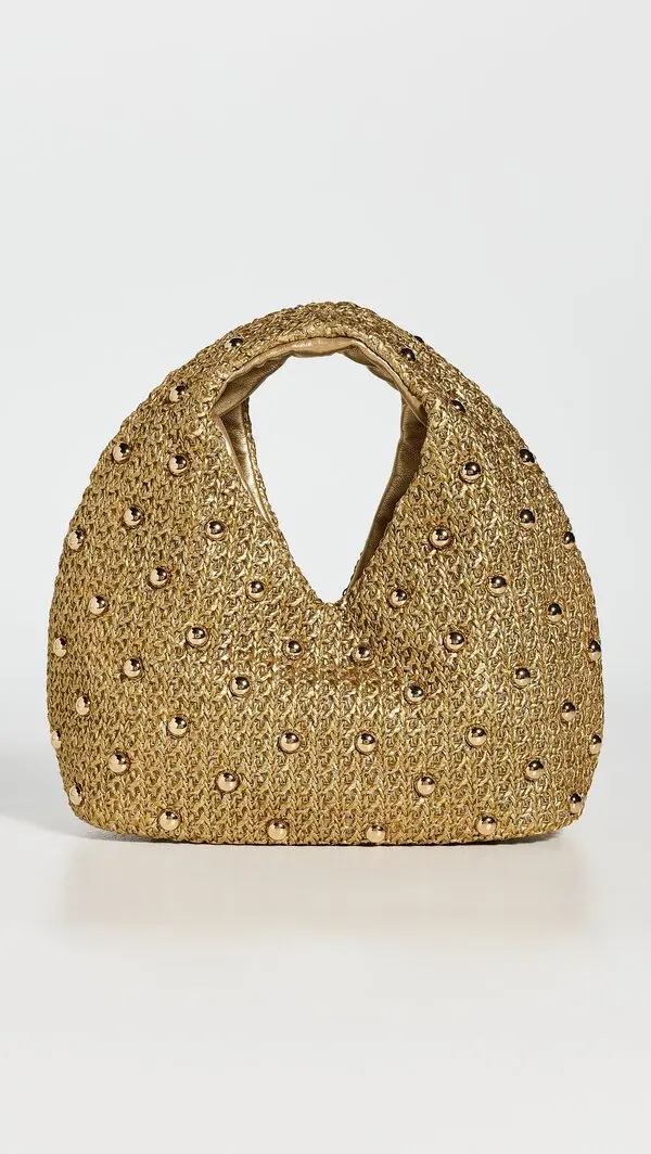 Dolce Vita Studded Raffia Bag