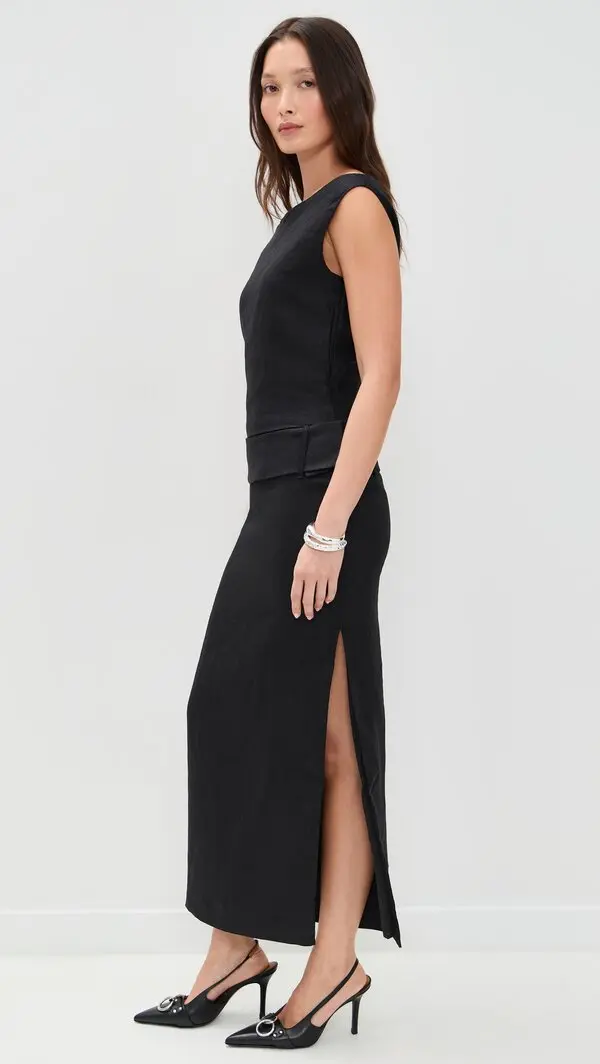 SIR. Raquel Off-shoulder Midi Dress