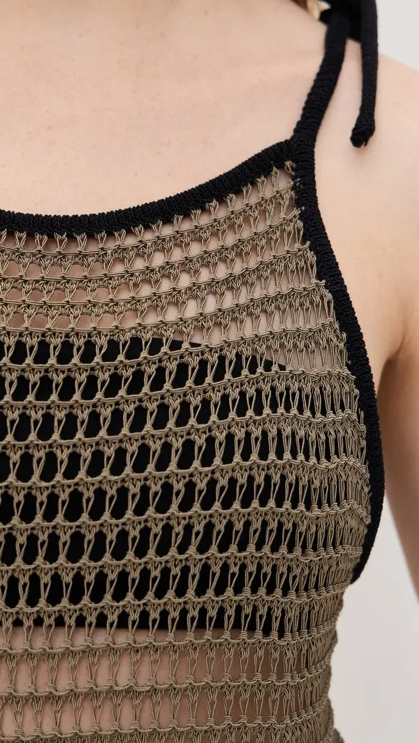 Staud Vinta Crochet Maxi Dress
