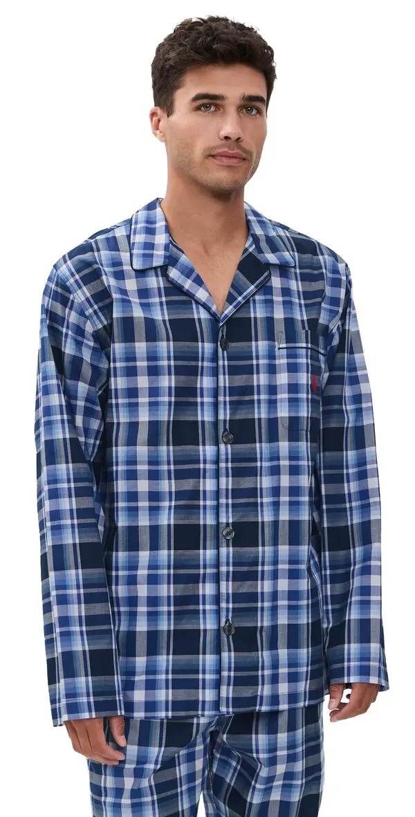Polo Ralph Lauren Plaid Long Sleeve Pajama Shirt - Monroe Plaid