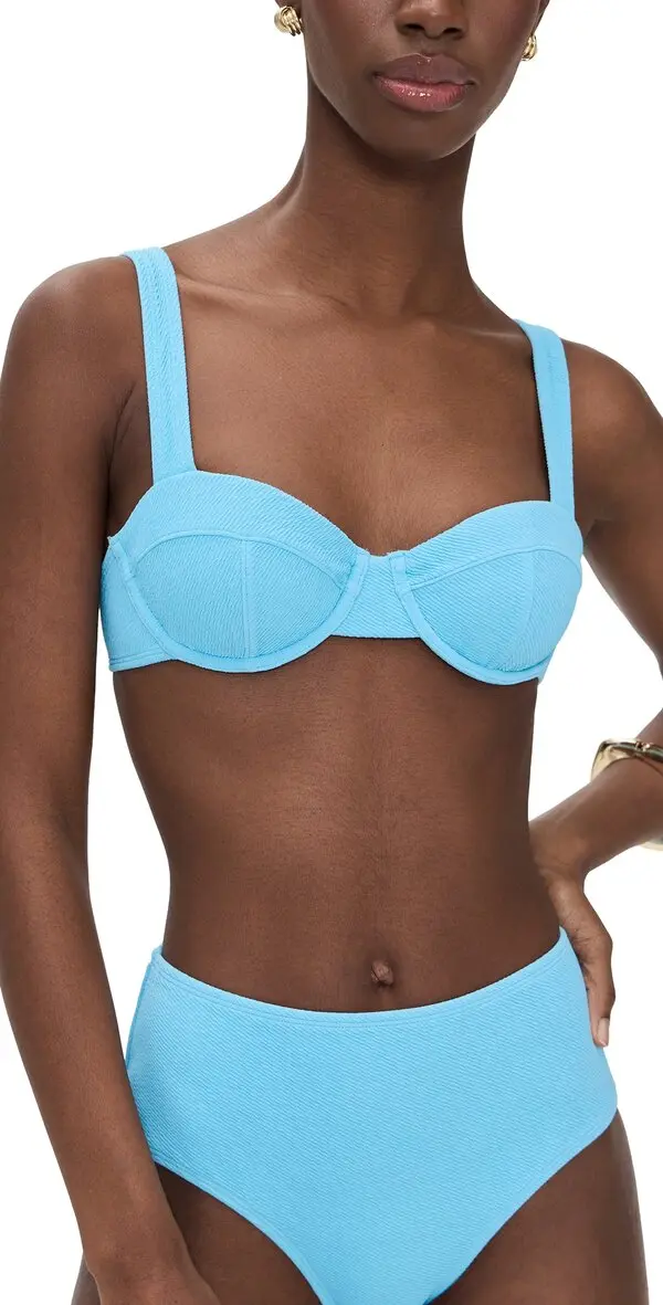 Solid & Striped The Lilo Bikini Top - Ocean Mist