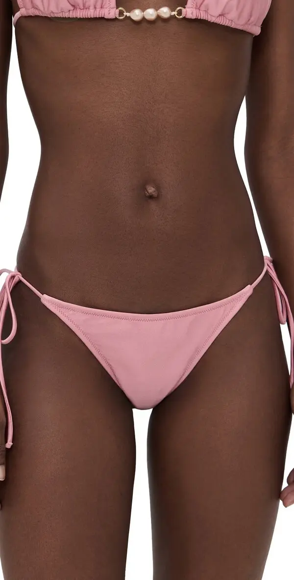 SHANI SHEMER Lyn Brazilian Bikini Bottoms - Dusty Rose