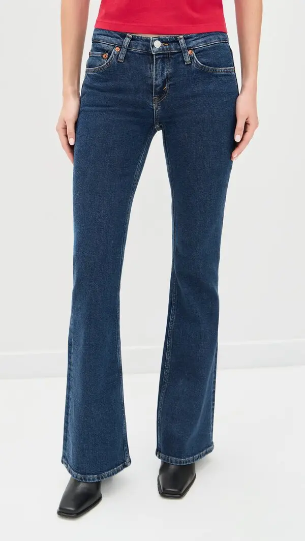 RE/DONE Low Rise Micro Boot Jeans