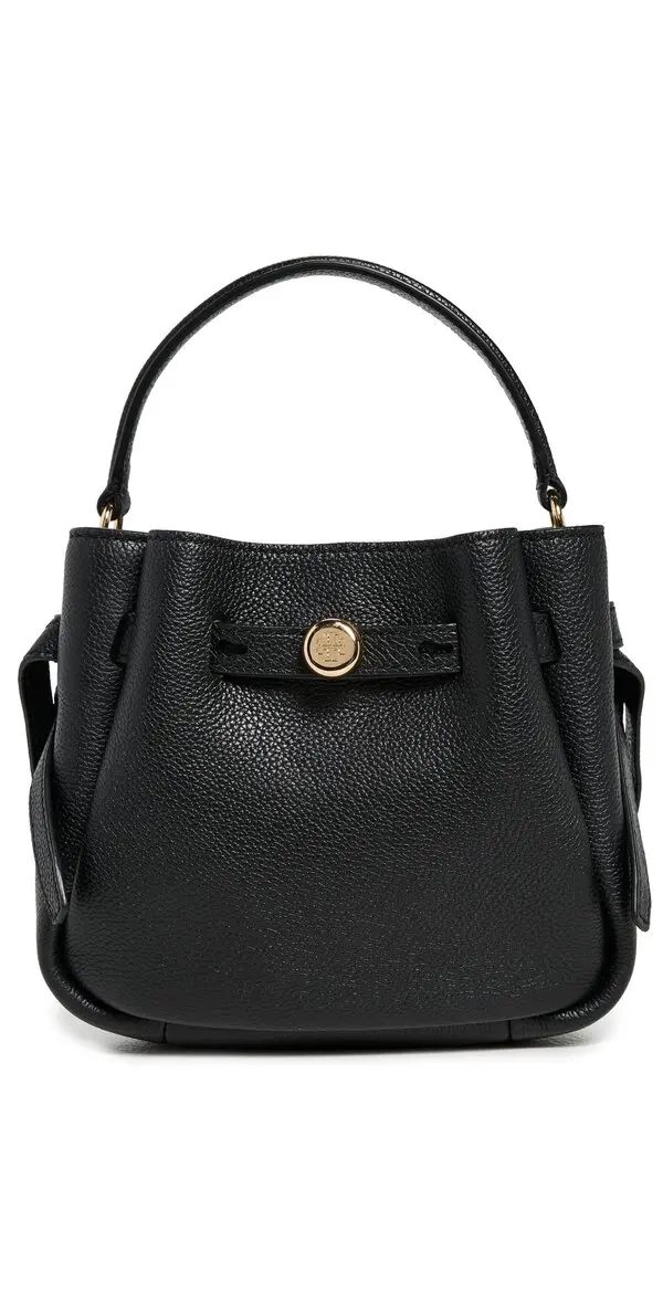 Tory Burch Romy Mini Bucket Bag - Black