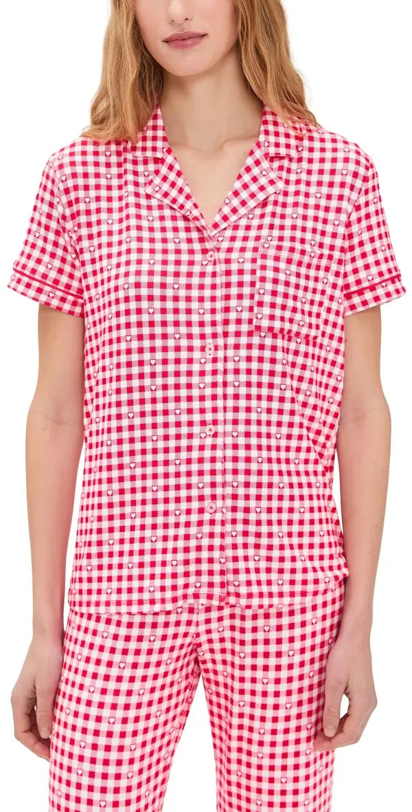 Z Supply Gingham Pajama Top