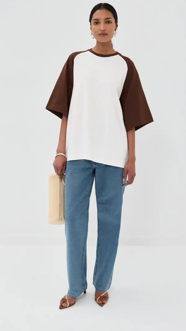 Tibi Baseball Tee