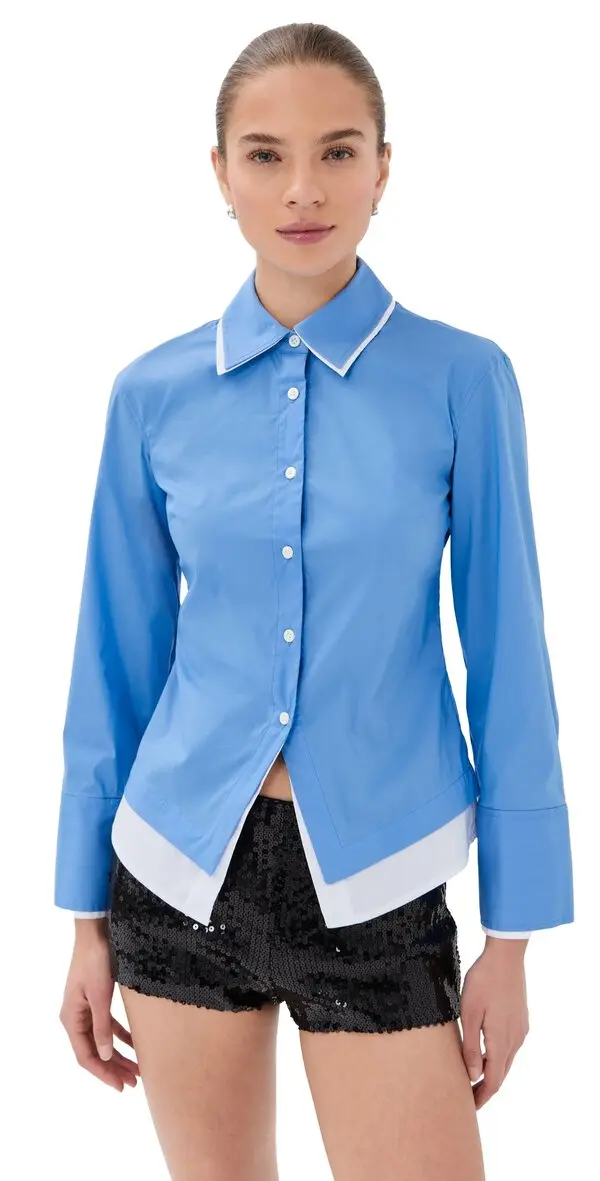 Veronica Beard Bonnie Poplin Shirt