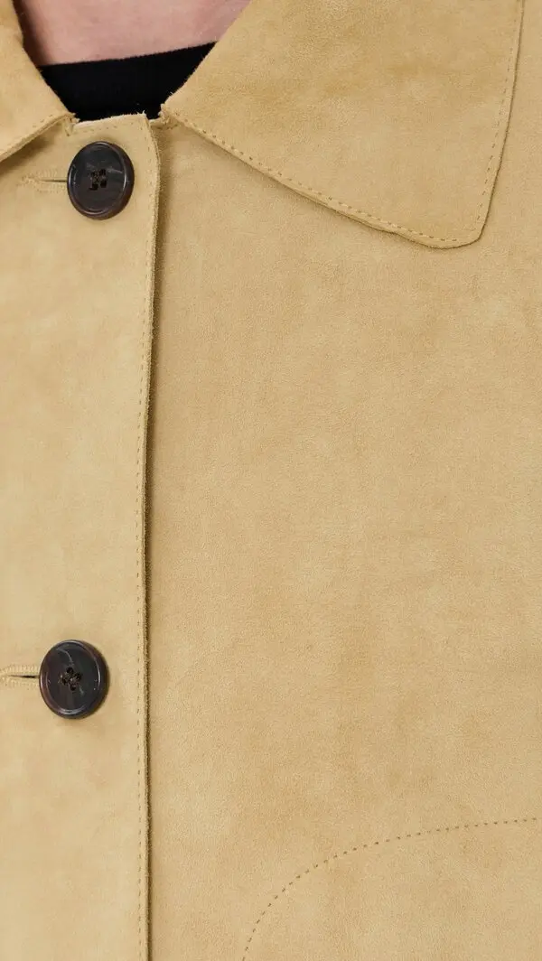 ARMA Emy Goat Suede Jacket - Gravel