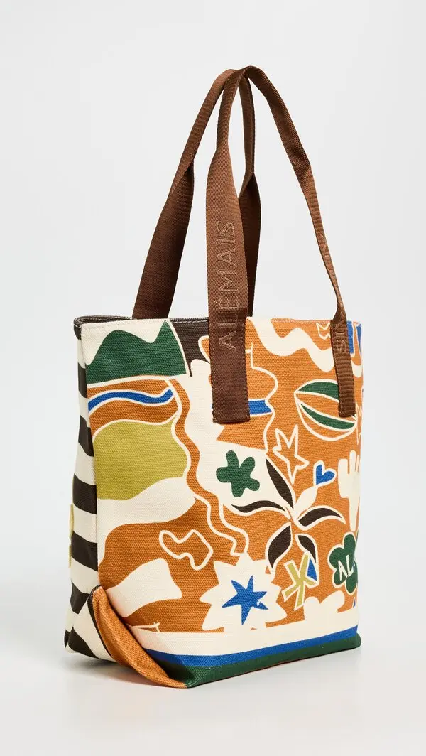 ALEMAIS Maroc Stripe Patch Shopper Tote