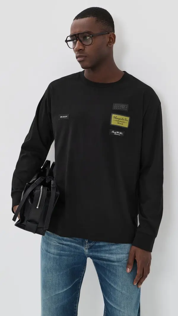 MAISON MARGIELA Long Sleeve Logo Top