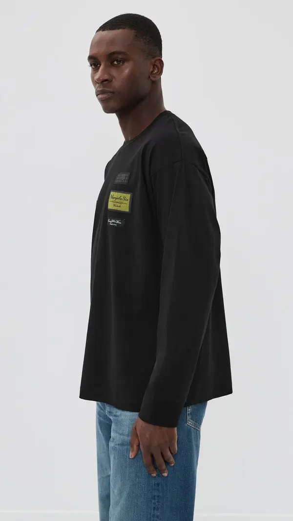 MAISON MARGIELA Long Sleeve Logo Top
