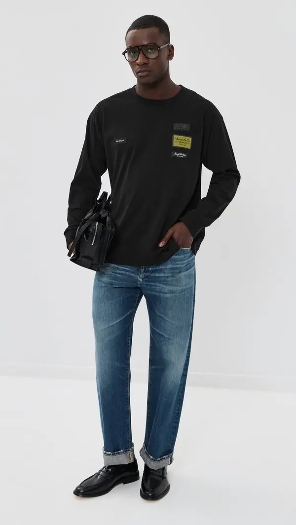 MAISON MARGIELA Long Sleeve Logo Top