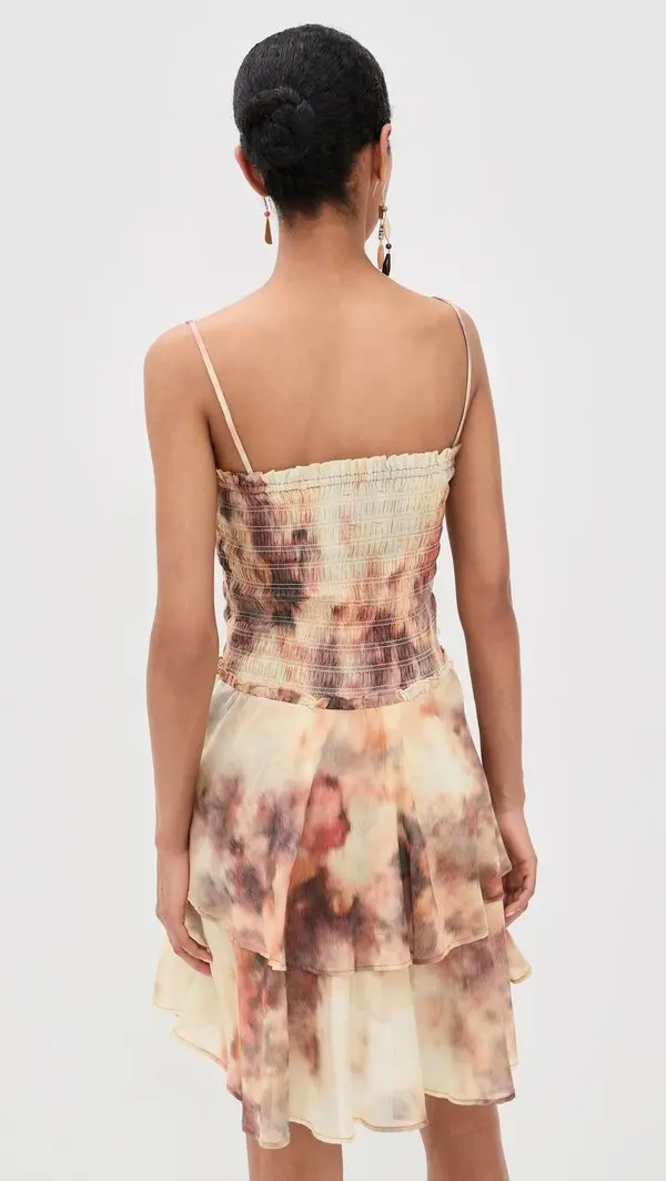 Isabel Marant Étoile Anka Tie-dye Mini Dress - Beige
