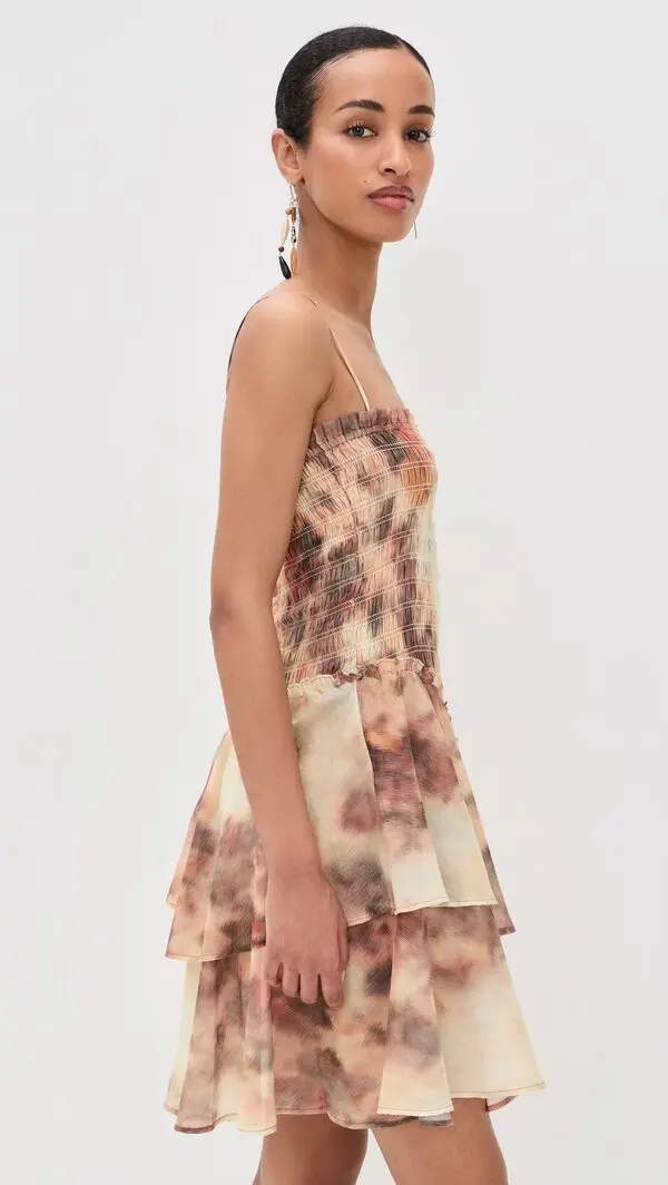 Isabel Marant Étoile Anka Tie-dye Mini Dress - Beige