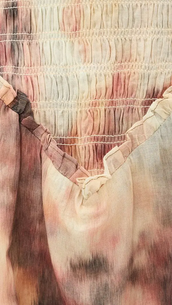Isabel Marant Étoile Anka Tie-dye Mini Dress - Beige