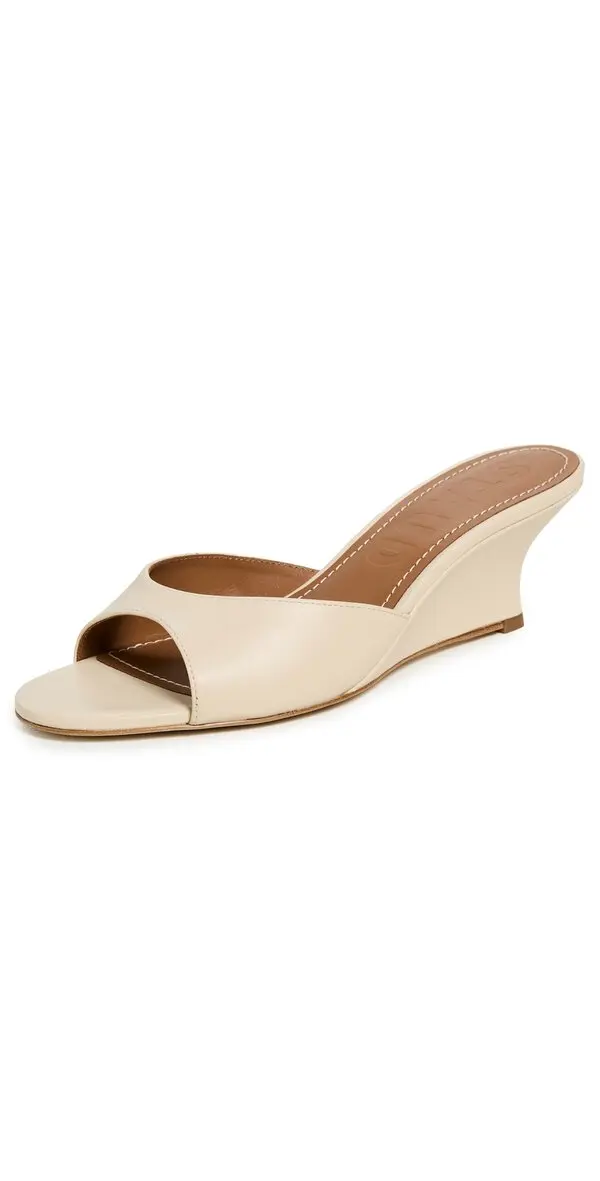 Staud Brigitte Wedge Sandals - Cream