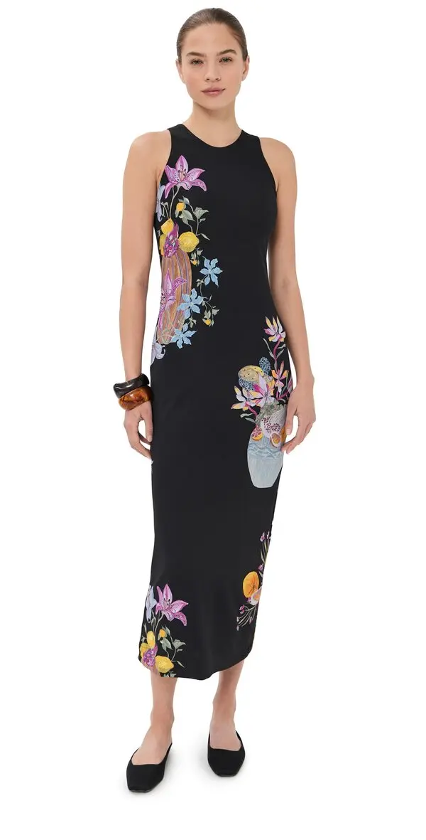 ISLA & WHITE Lumina Floral-print Dress