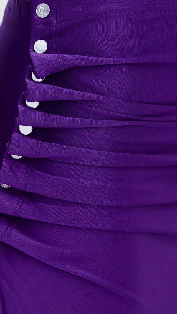 Rabanne Ruched Slinky Jersey Skirt