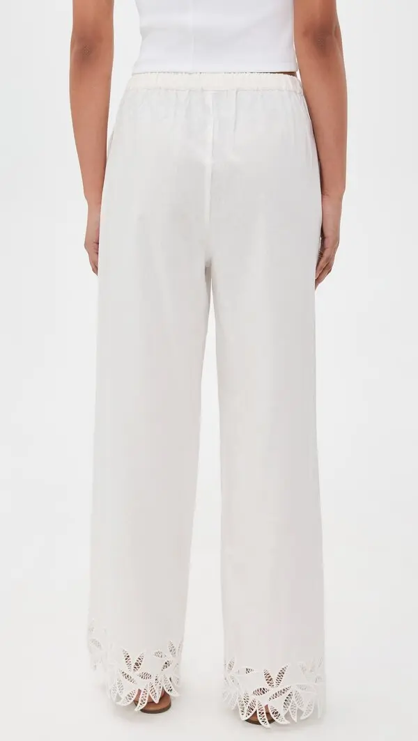 Rails Emmie Embroidered Pants - White Palm Embroidery
