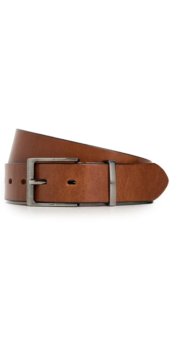 LES DEUX Walker Leather Belt - Brown